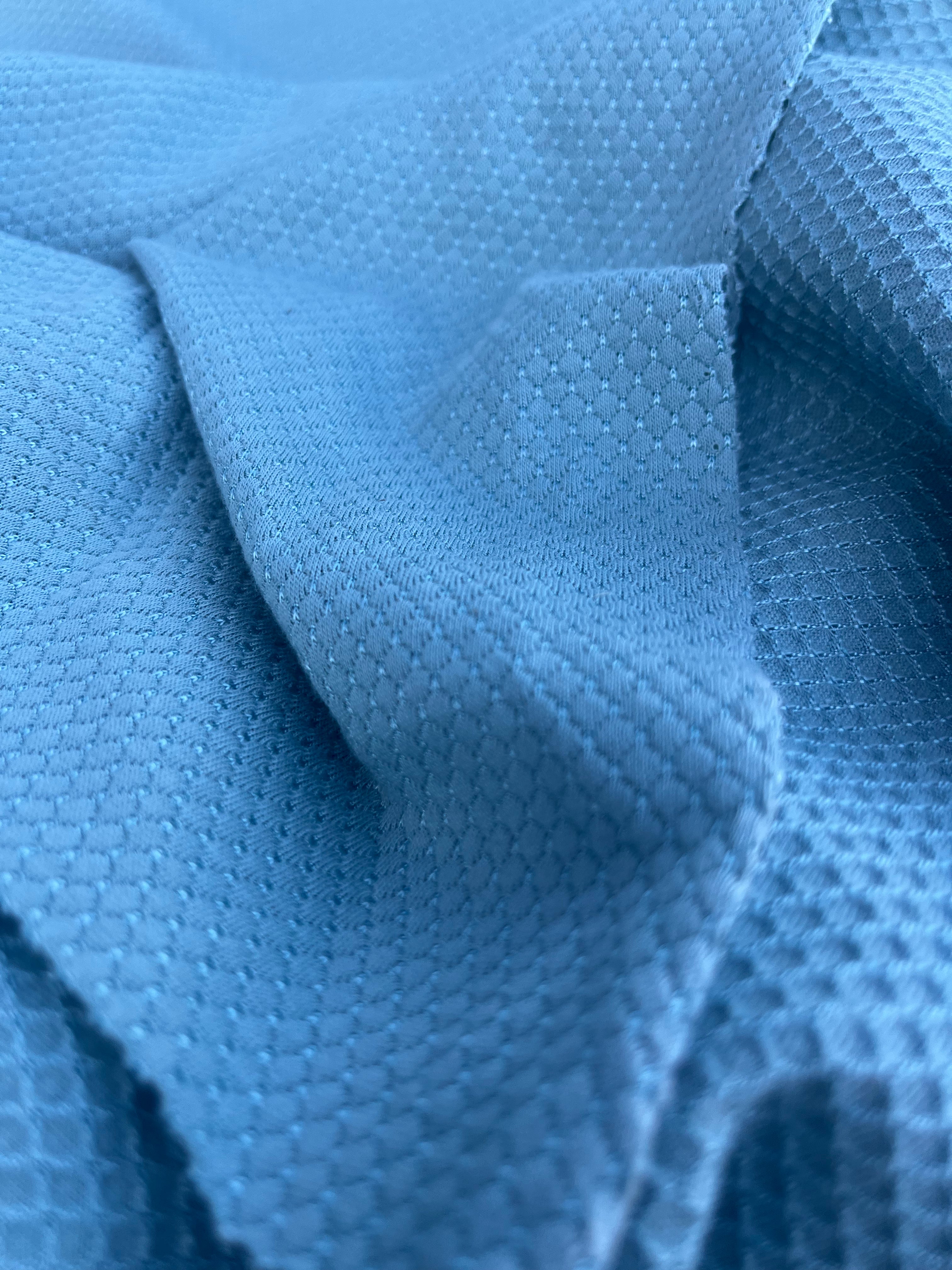RW 071 heavy Jersey piqué vert d'eau – Wasted Fabrics