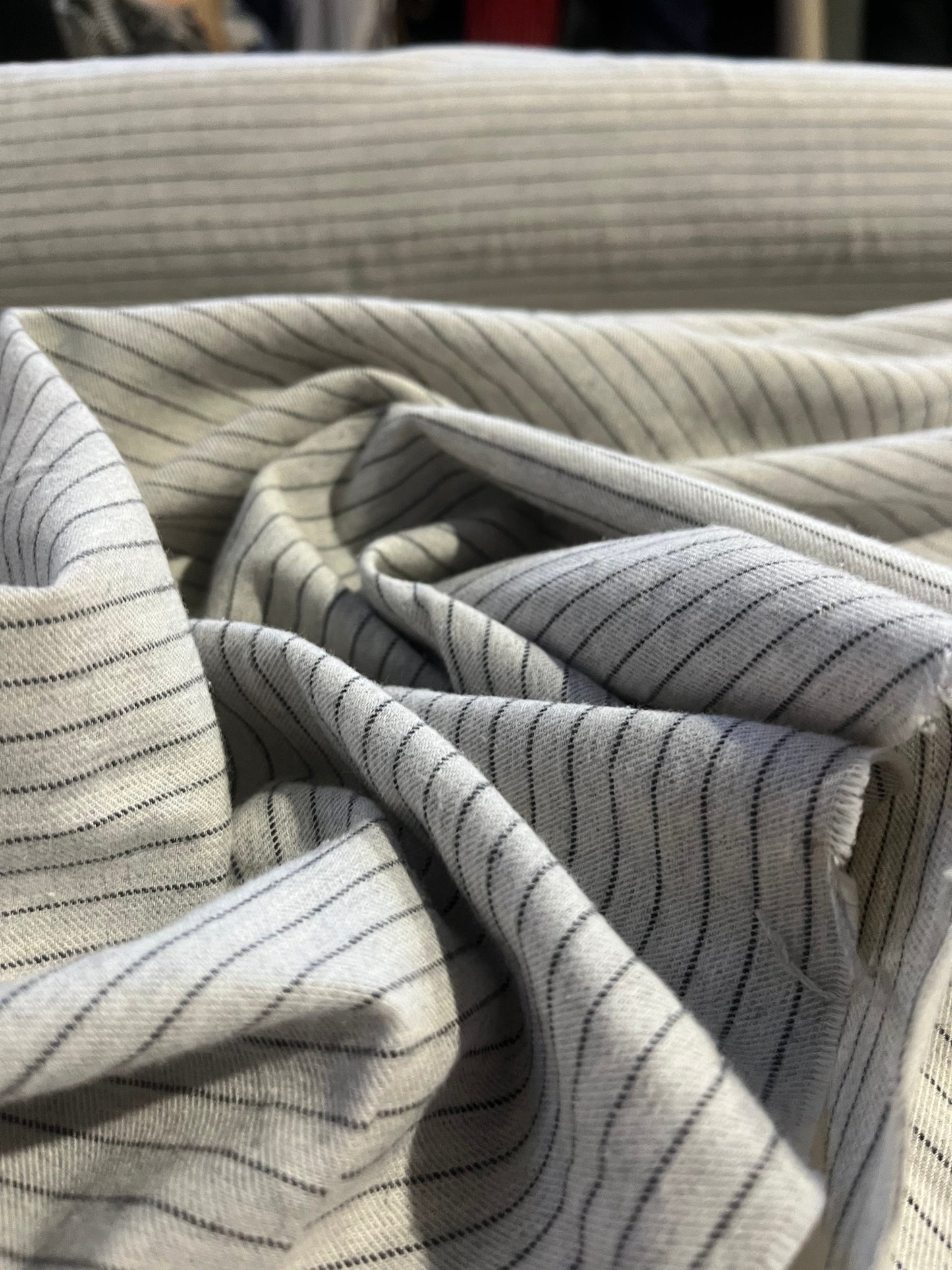 BASILE 031 wool/cotton stripe – Wasted Fabrics