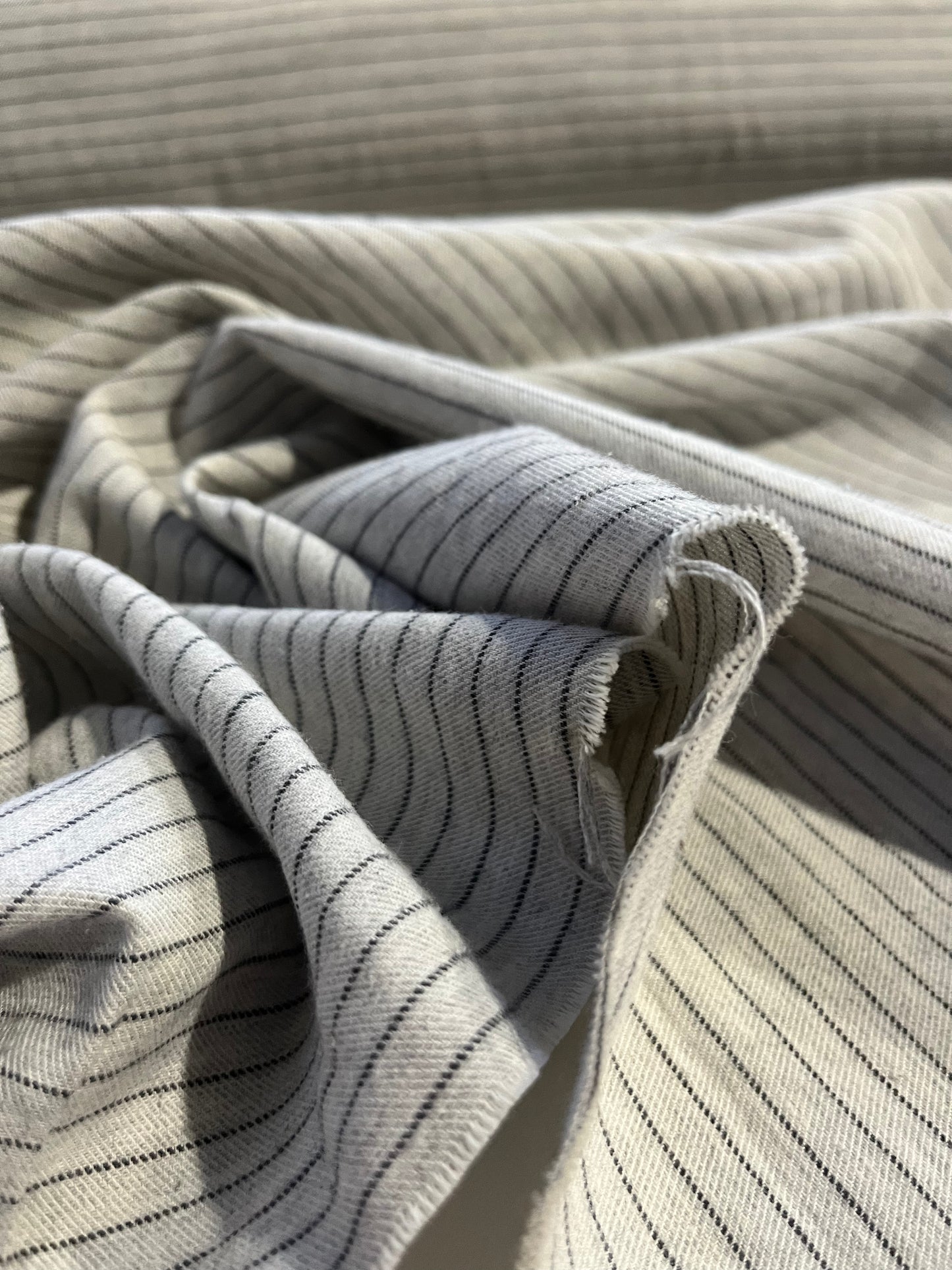 BASILE 031 wool/cotton stripe – Wasted Fabrics