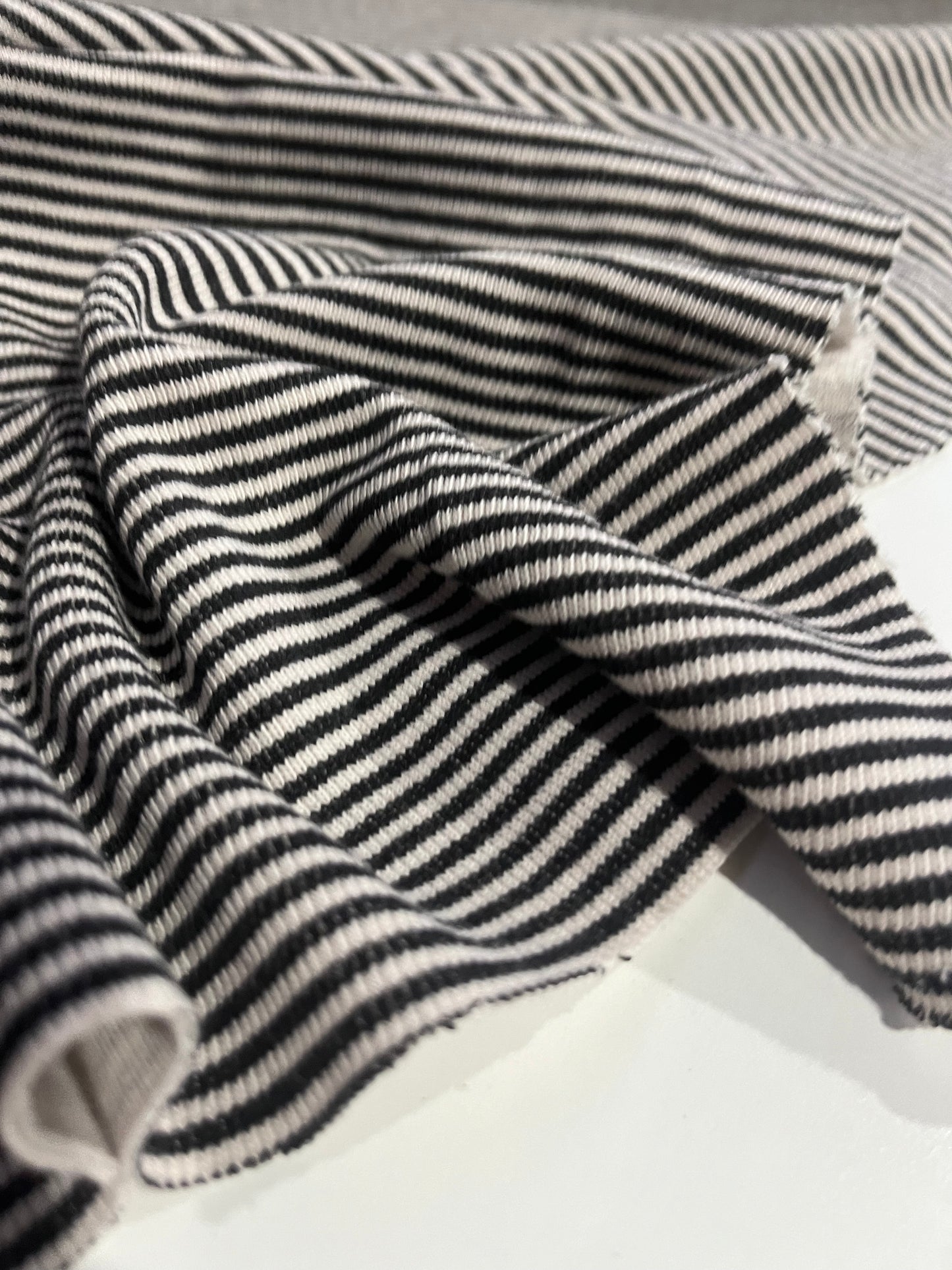 BASILE 035 double jersey cotton stripe 2MM – Wasted Fabrics