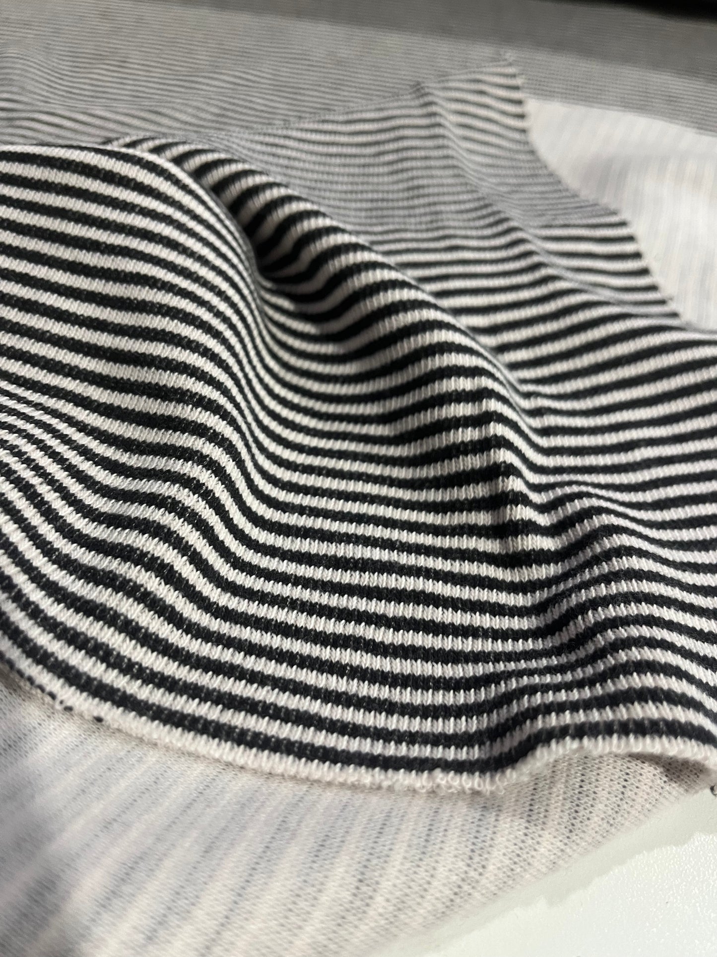 BASILE 035 double jersey cotton stripe 2MM – Wasted Fabrics